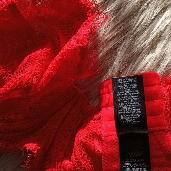 ASOS | Intimates & Sleepwear | Nwot Asos Fuller Bust Frankie Red Lace ...